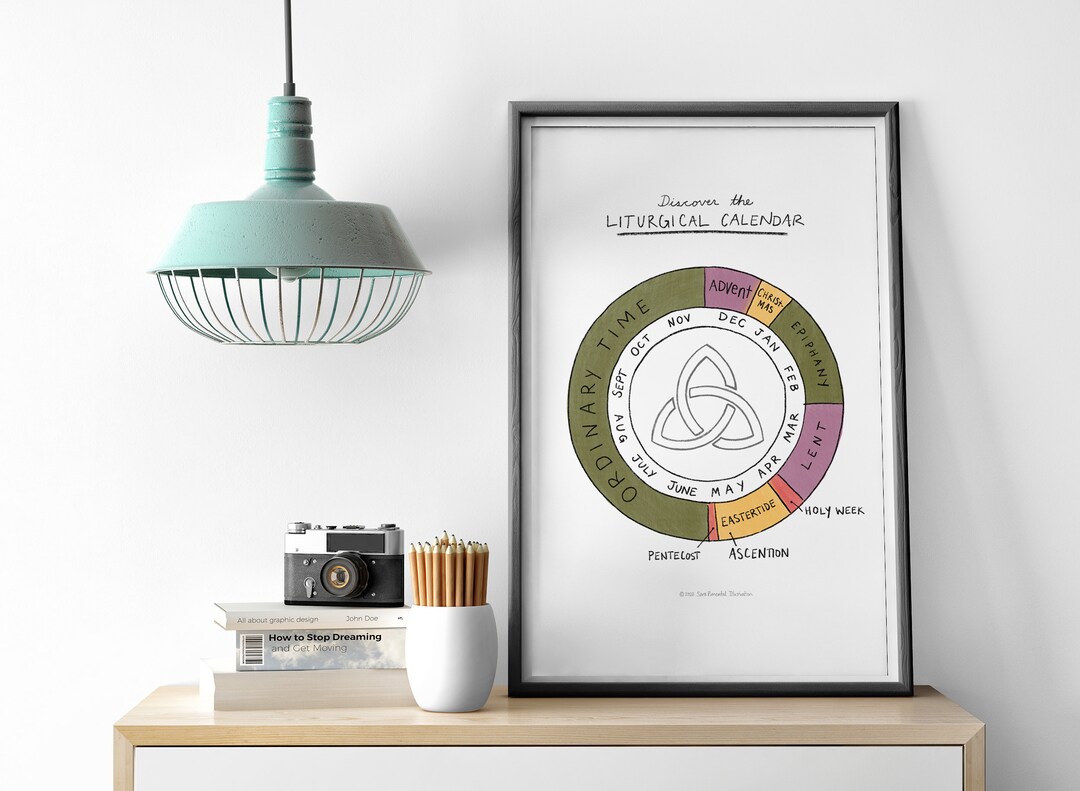 Liturgical Calendar Digital Hi Res File for Print Christian Calendar ...