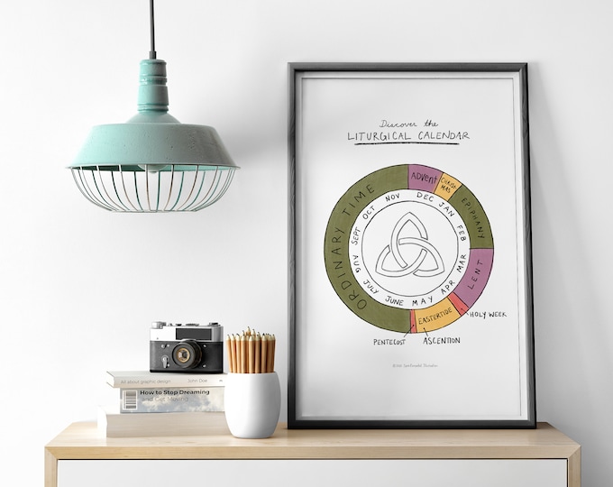 Liturgical Calendar Digital Hi Res File for Print | Christian Calendar ...