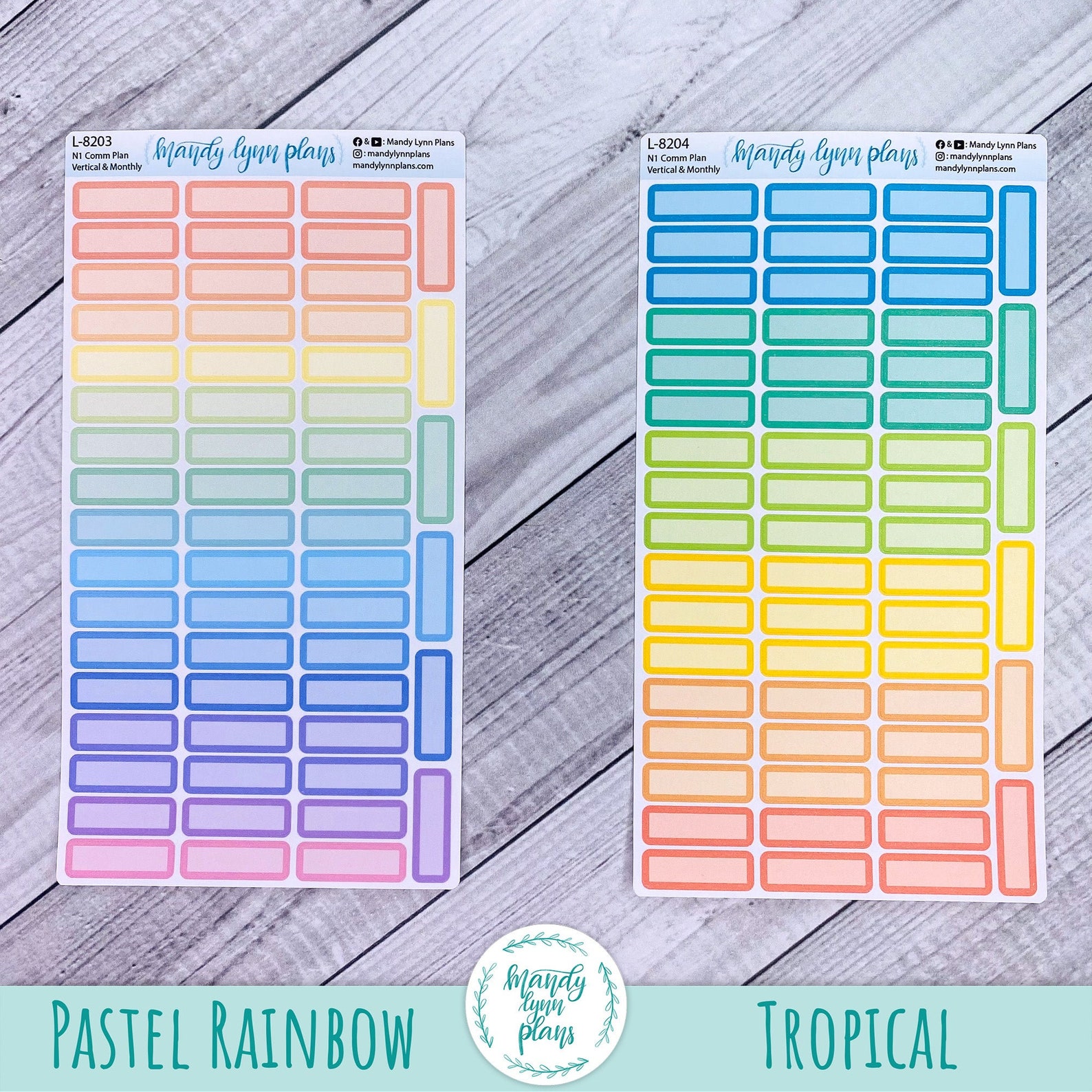 N1 Common Planner || Skinny Labels - Etsy