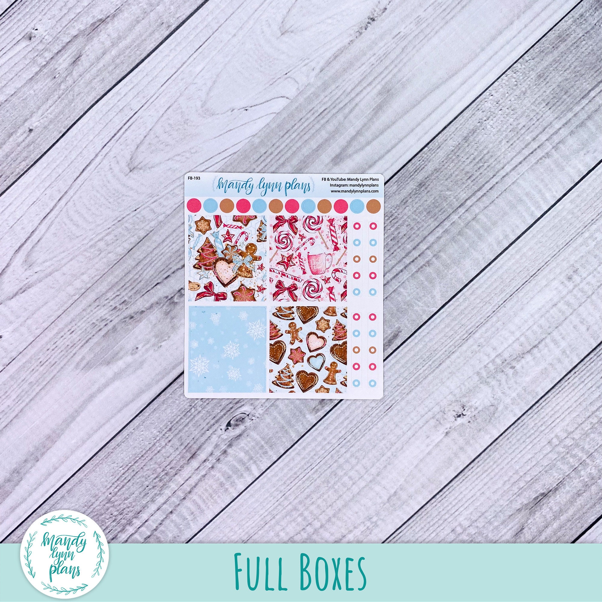 Gingerbread Add-ons Washi Clipart Deco Full Box Color - Etsy