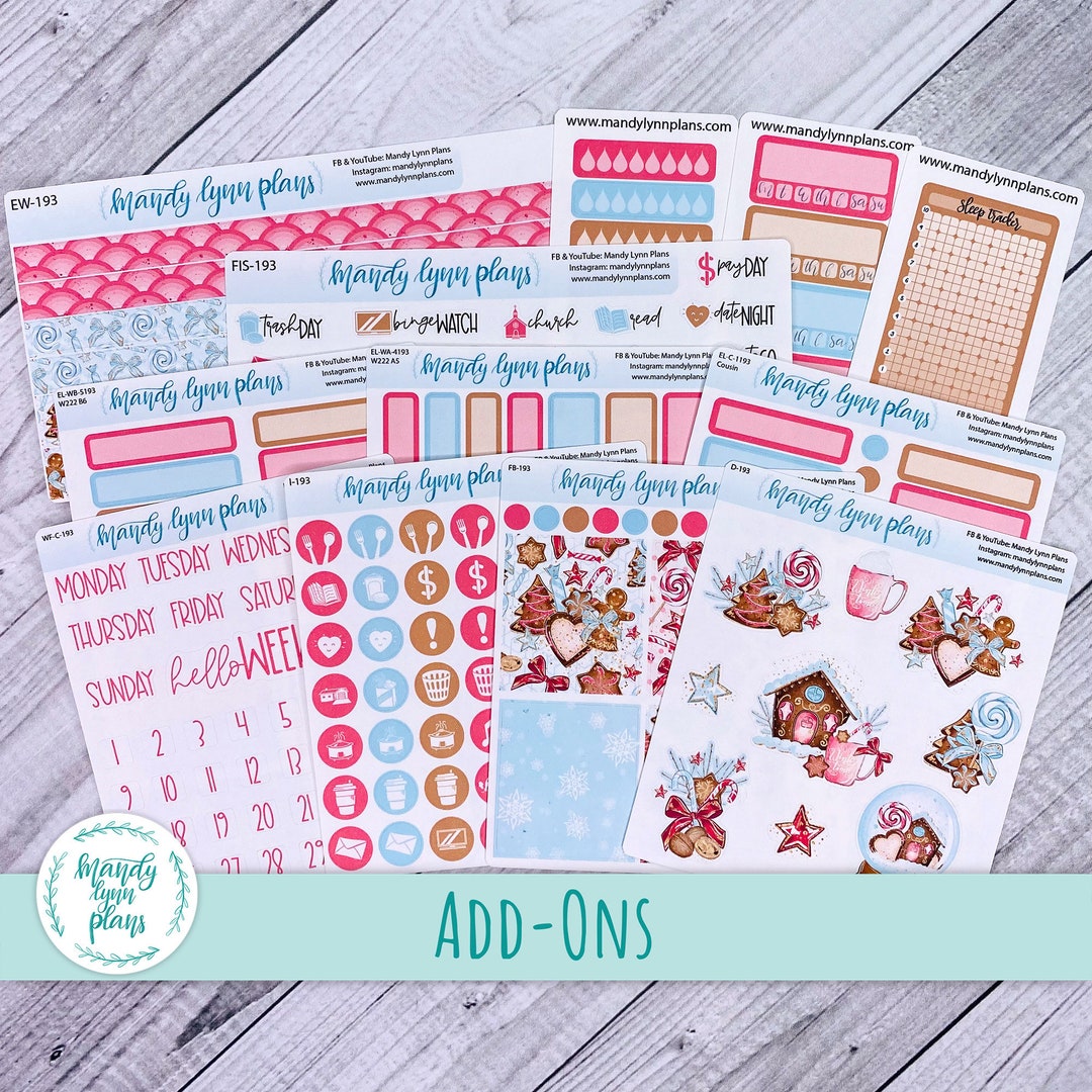 Gingerbread Add-ons, Washi, Clipart Deco, Full Box, Color Days and ...