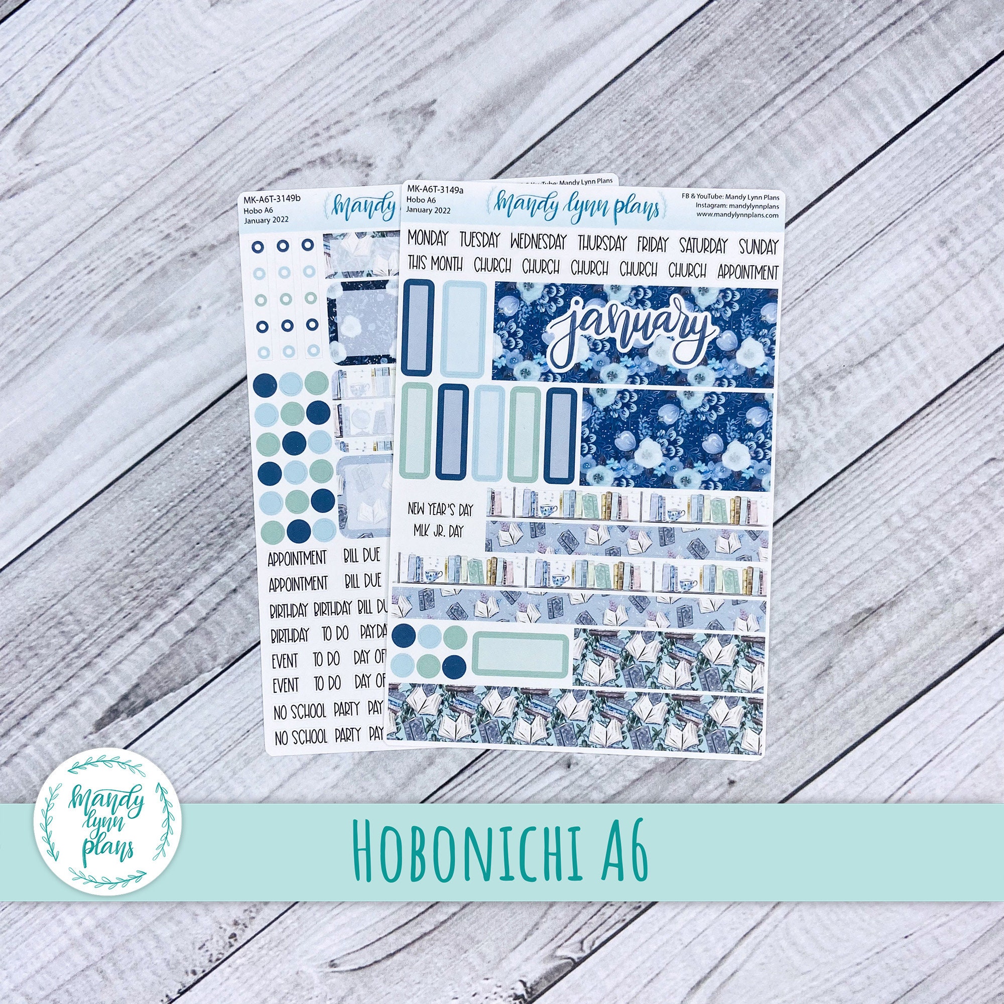 Scrapbooking Embellishments Booklover Removable Matte Stickers DL-A6T ...