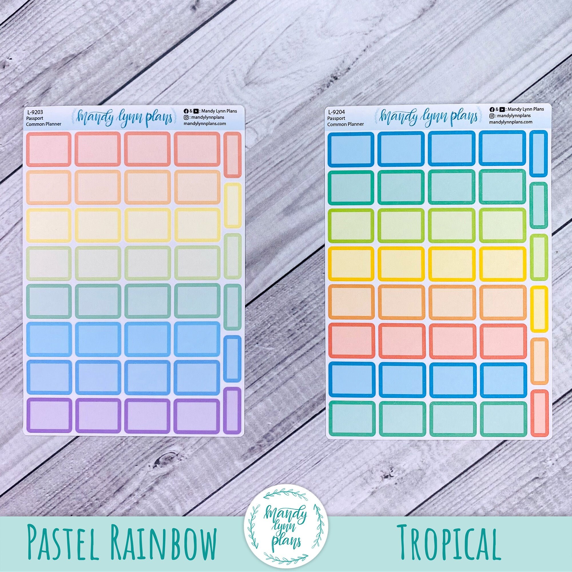 Passport Common Planner || Large Labels - Etsy