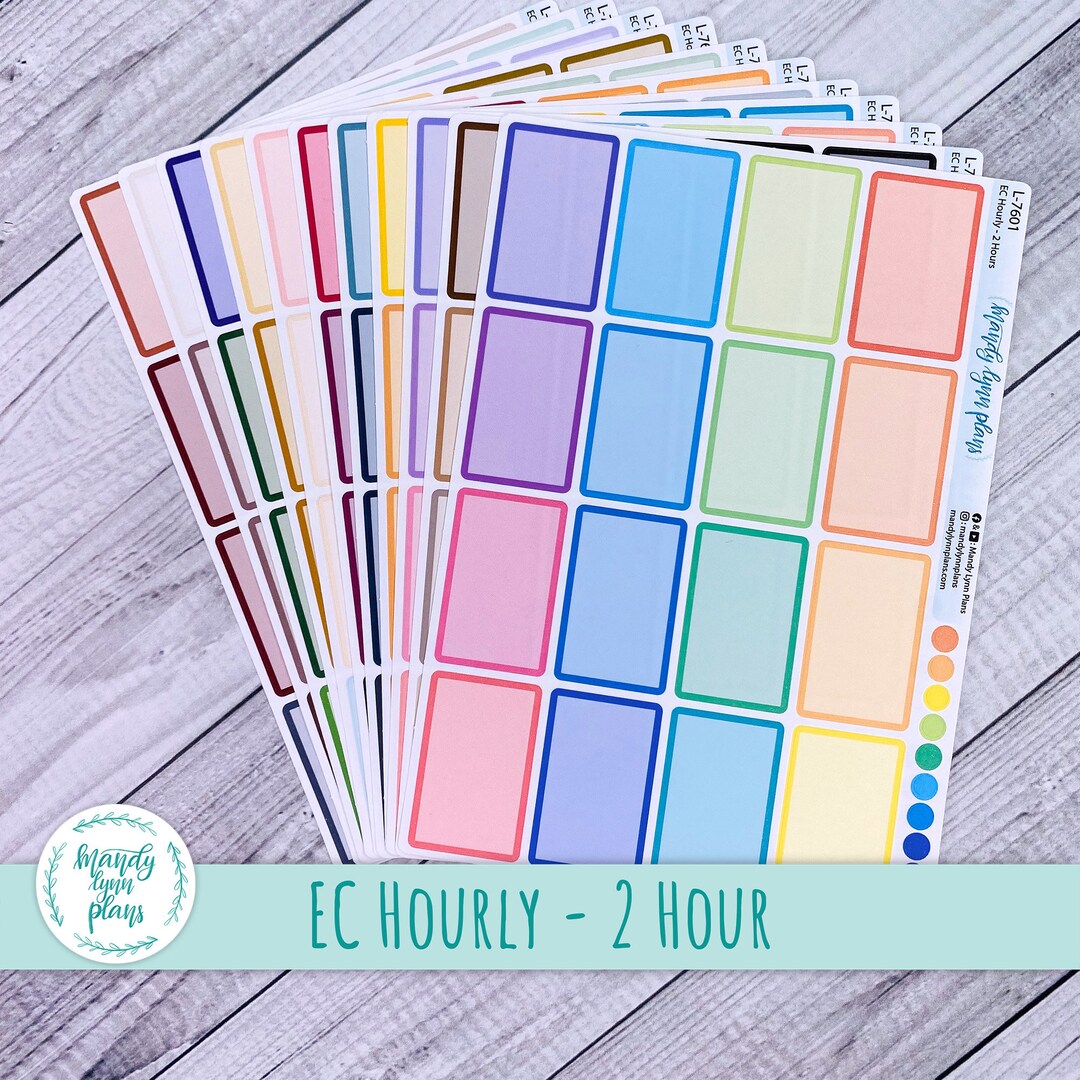 EC Hourly Large Labels || Two Hour Functional Labels || Multiple ...