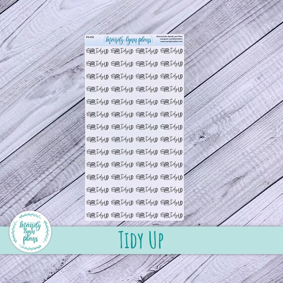 Functional tidy up script Mini Script Word Sticker Organisational ...