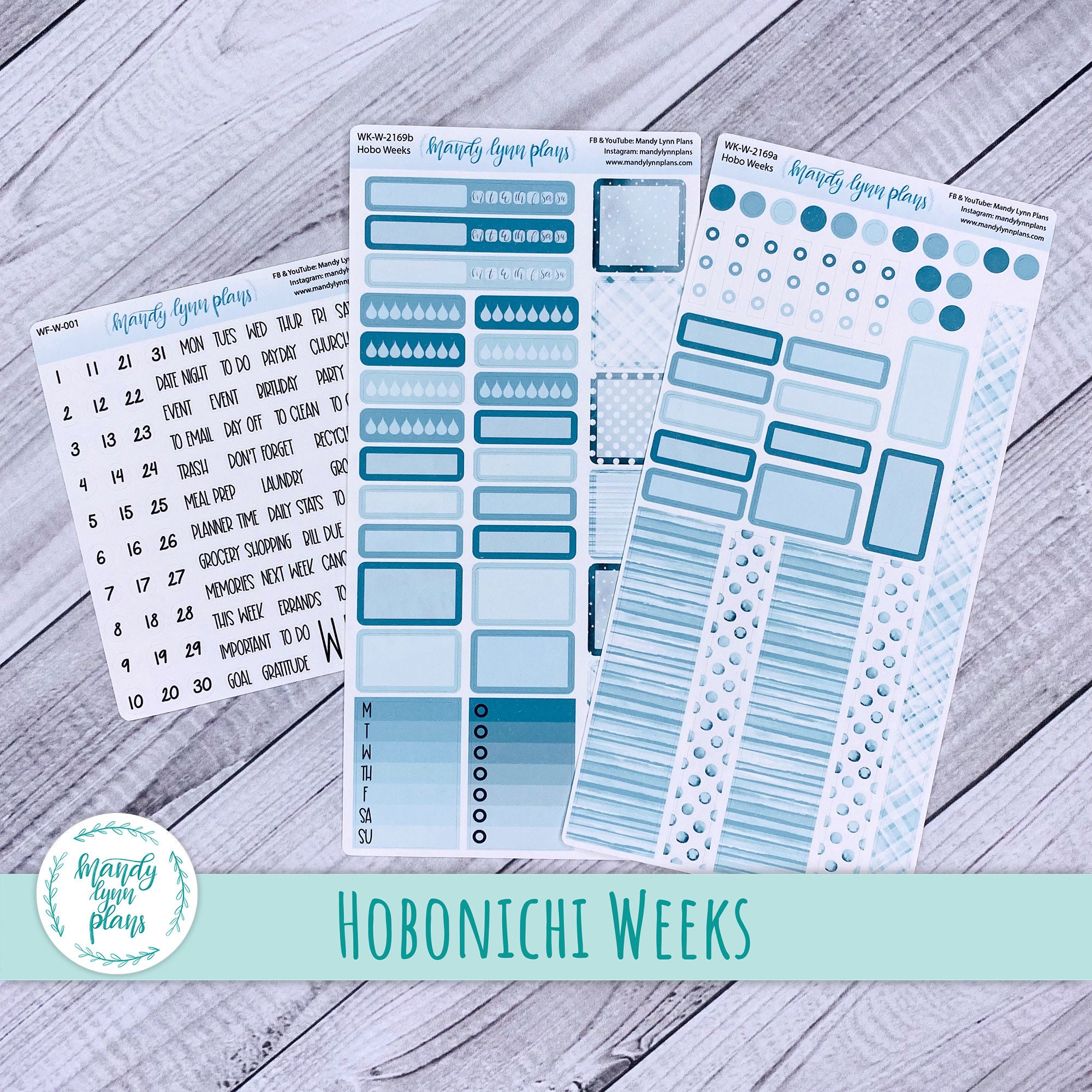 Stickers, Labels & Tags Removable White Matte Stickers Ocean Blue WK-W ...