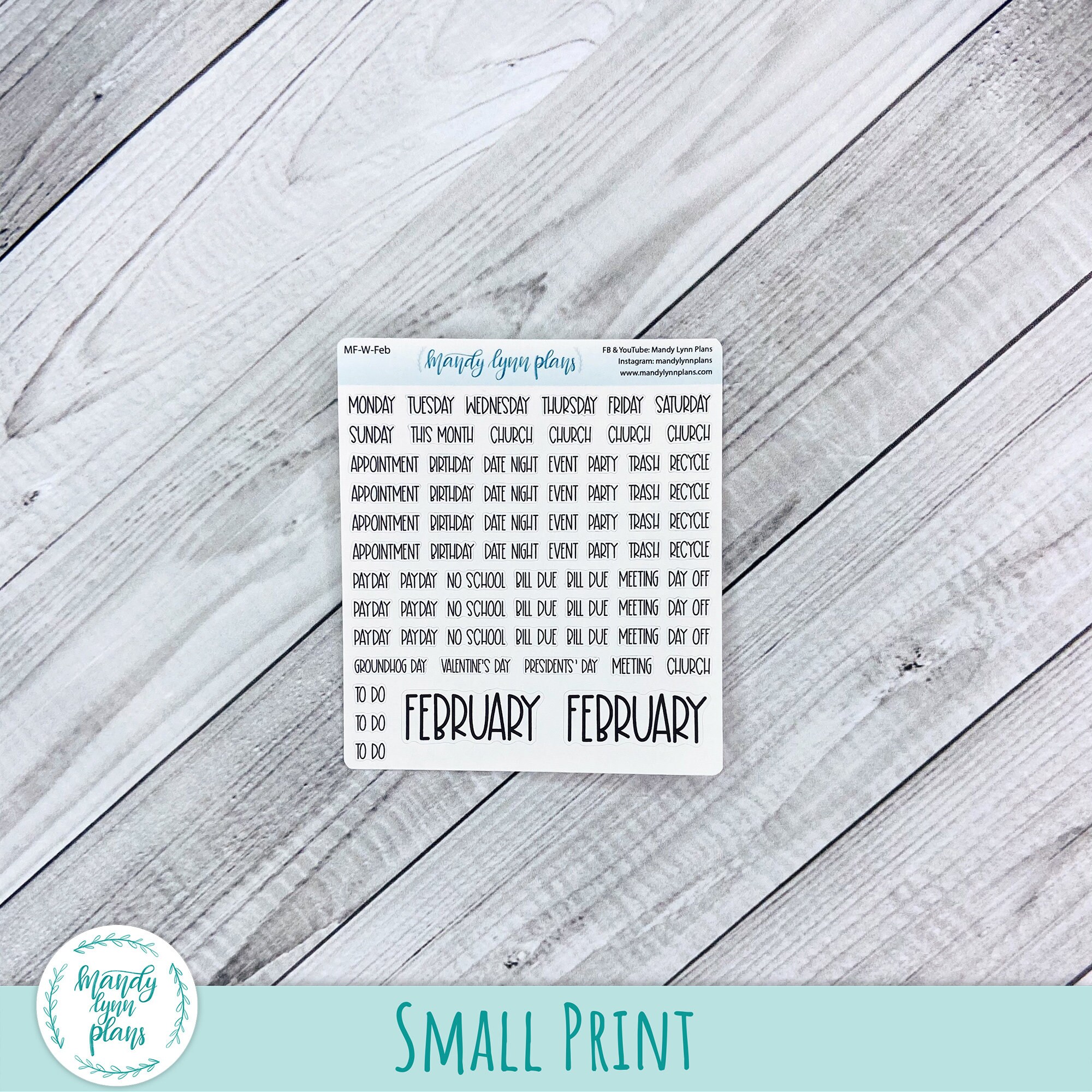 February Monthly Scripts Sheet Hobonichi Cousin Weeks and - Etsy