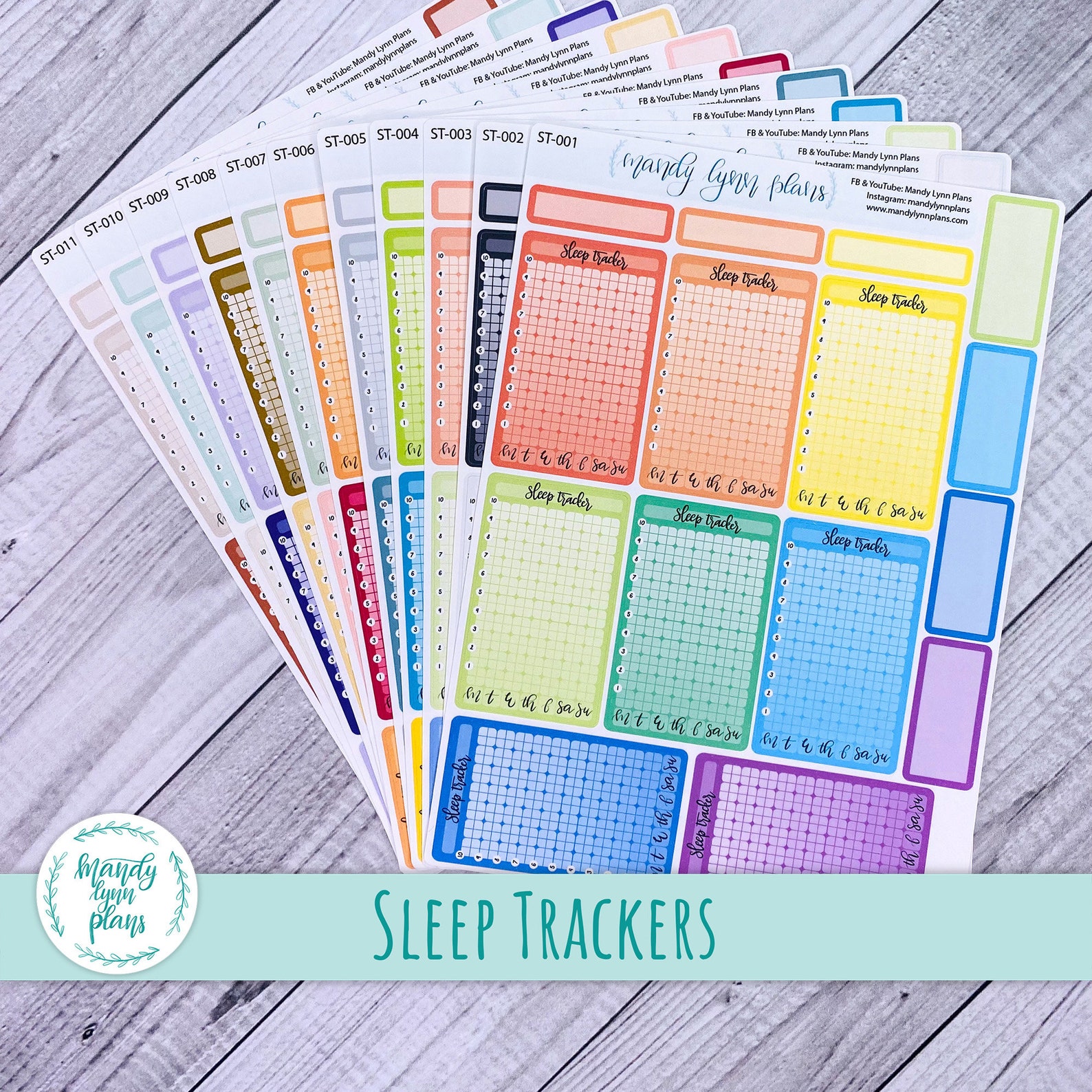 Hobonichi Cousin || Sleep Trackers || 15 Removable Matte Stickers - Etsy