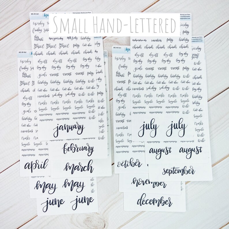 MEGA Bundle-Monthly Scripts Hobonichi Cousin Weeks and A6 | Etsy