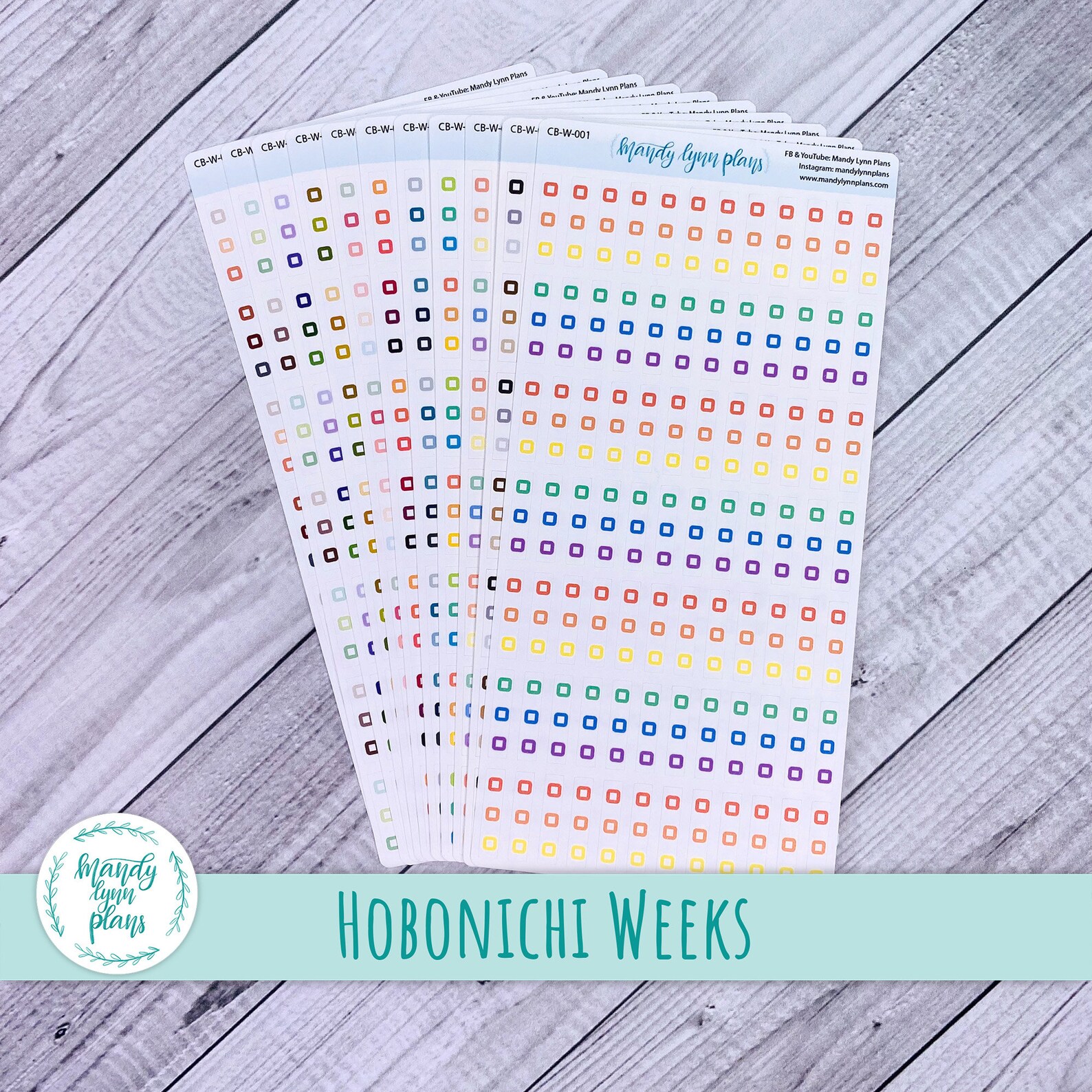 Hobonichi Weeks Checkboxes 84 Removable Matte Stickers - Etsy