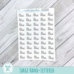 This Month Script Stickers Removable White Matte or Clear | Etsy