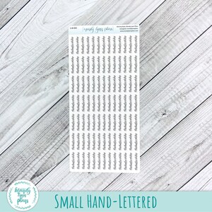 Appointment Script Stickers Removable White Matte or Clear - Etsy