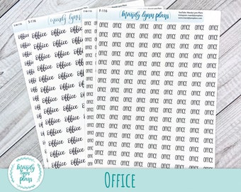 Errands Script Stickers Removable White Matte or Clear - Etsy