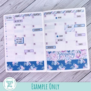 January 2024 Common Planner Monthly Kit || Happy New Year || 249 - Etsy