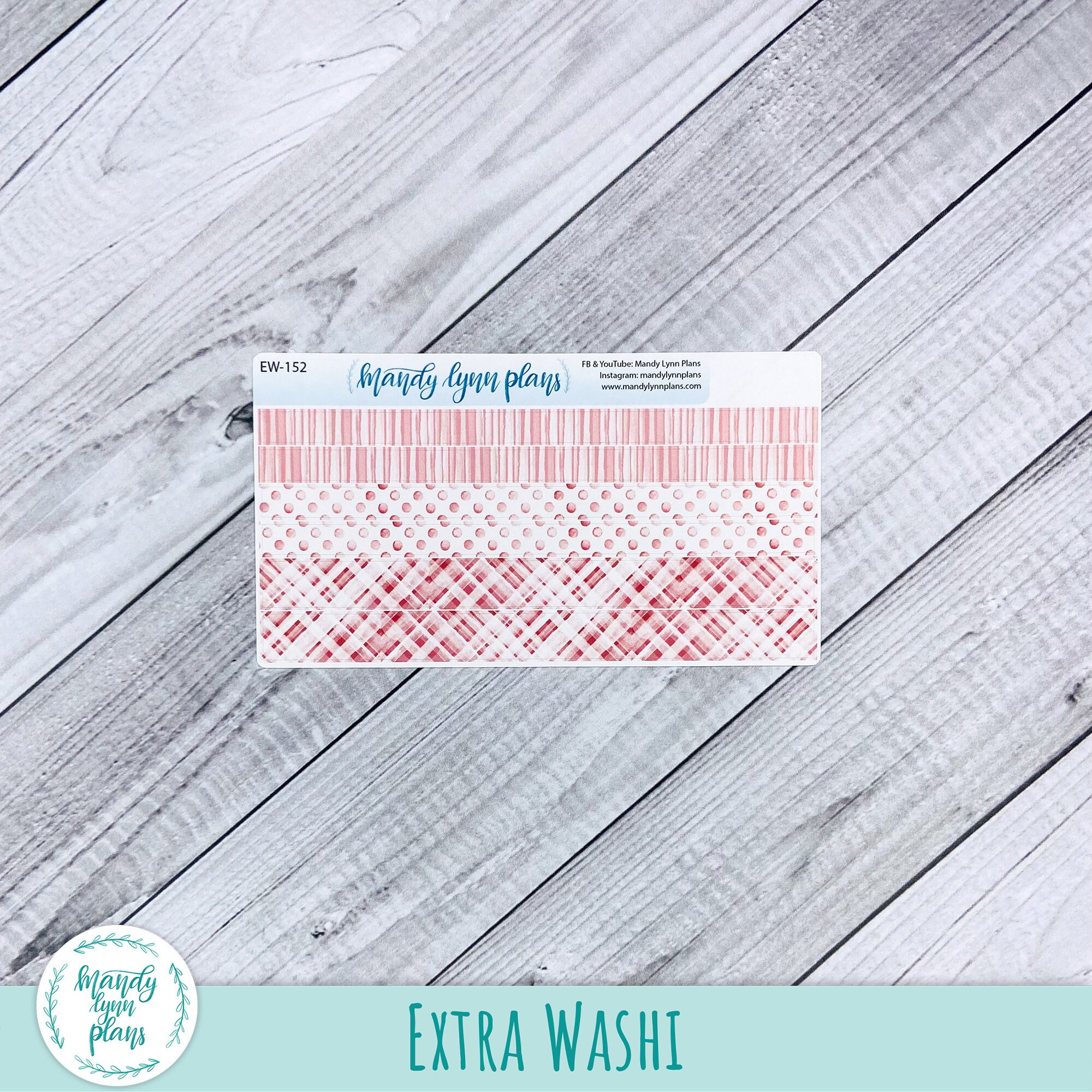 Rose Pink Add-ons Washi Full Boxes Colored Days and - Etsy