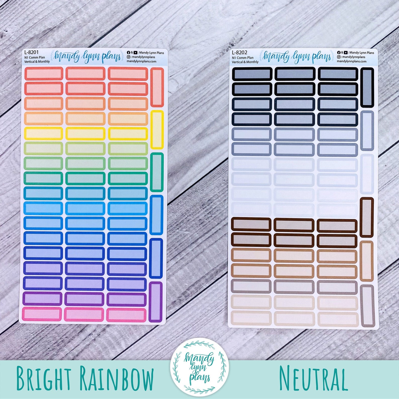 N1 Common Planner || Skinny Labels - Etsy