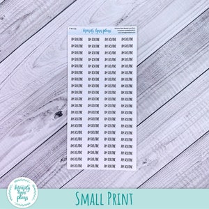 AM Routine Script Stickers || Removable White Matte or Clear Matte ...