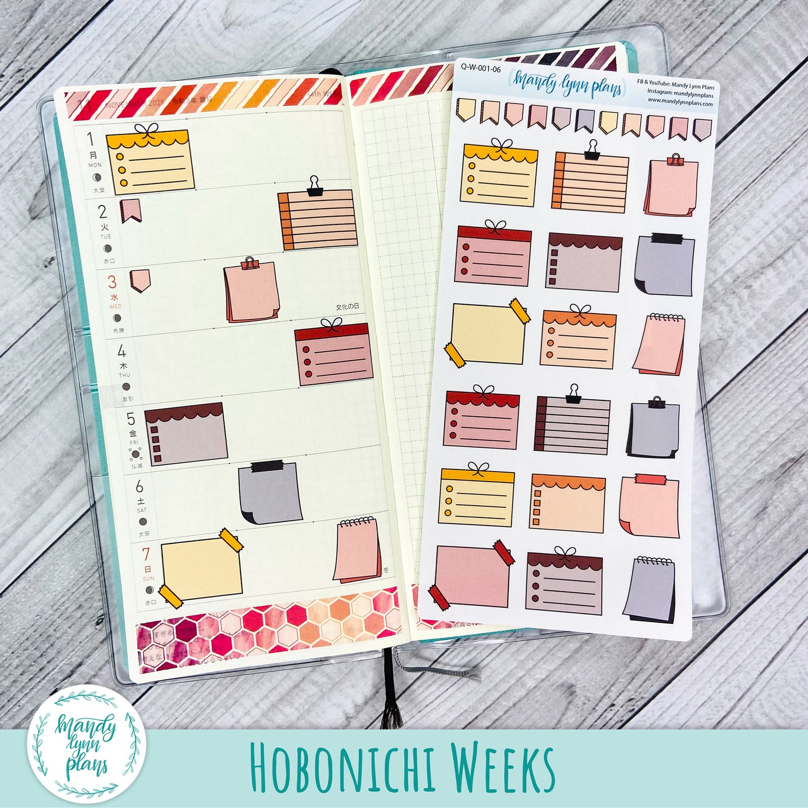 Colored Sticky Note Notebook Flag Half Box Bow Notes | Etsy