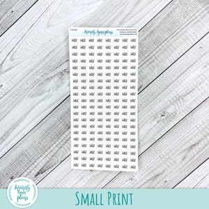 Walk Script Stickers Removable White Matte or Clear Matte - Etsy