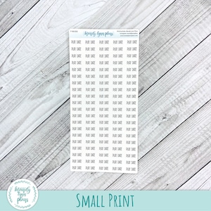 Play Date Script Stickers || Removable White Matte or Clear Matte ...