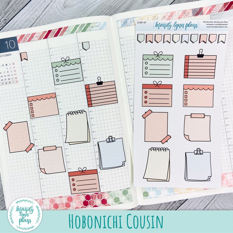 Colored Sticky Note Notebook Flag Half Box Bow Notes | Etsy