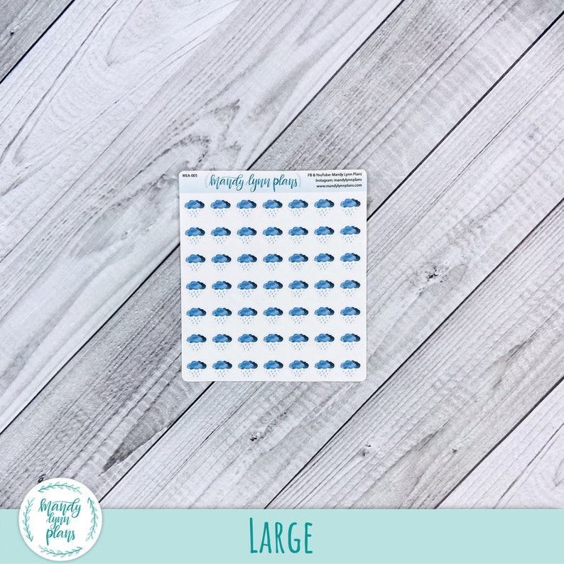 Rainy, Raining, Summer, Spring, Fall, Winter Weather Stickers ...