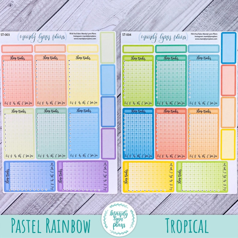Hobonichi Cousin || Sleep Trackers || 15 Removable Matte Stickers - Etsy