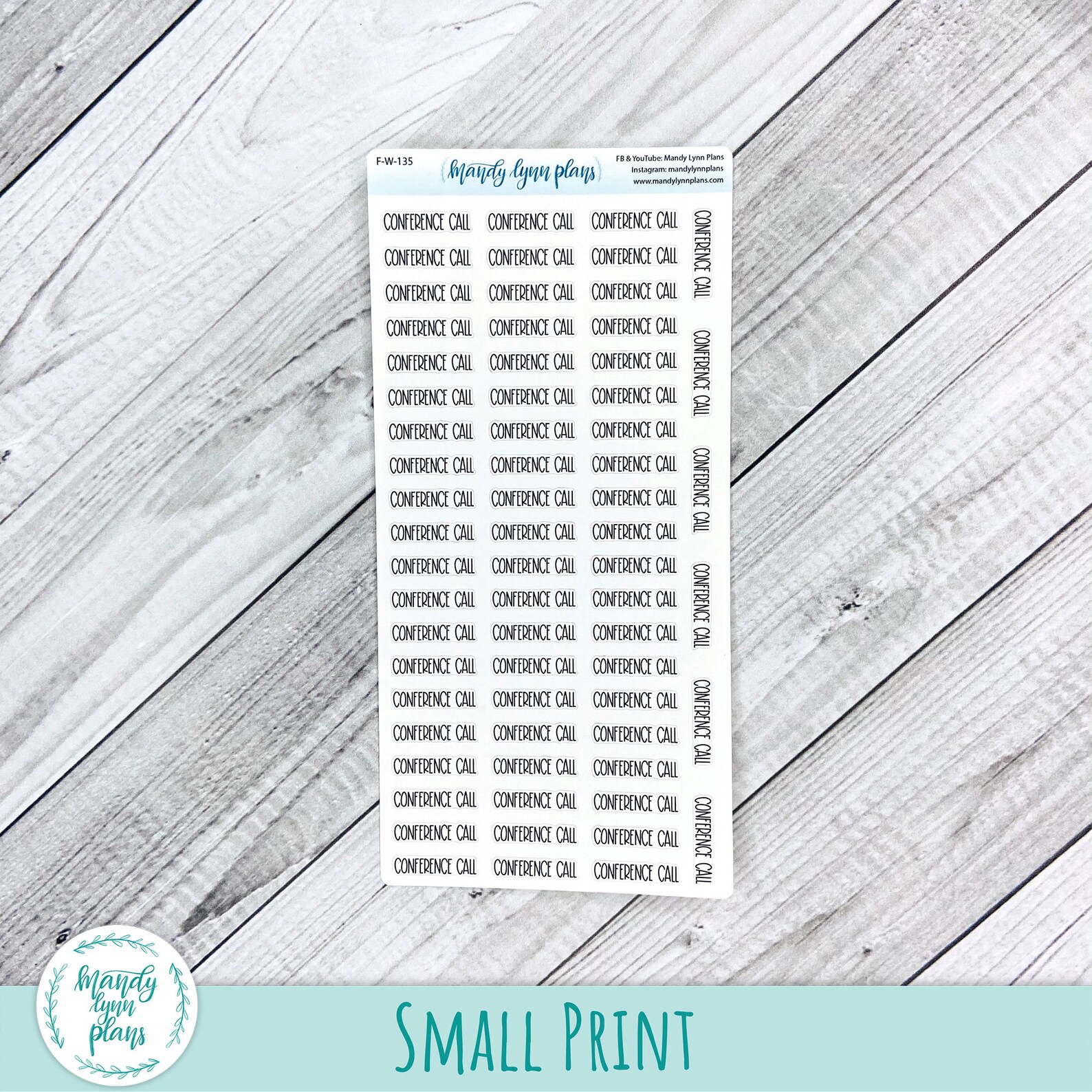 Conference Call Script Stickers Removable White Matte or - Etsy