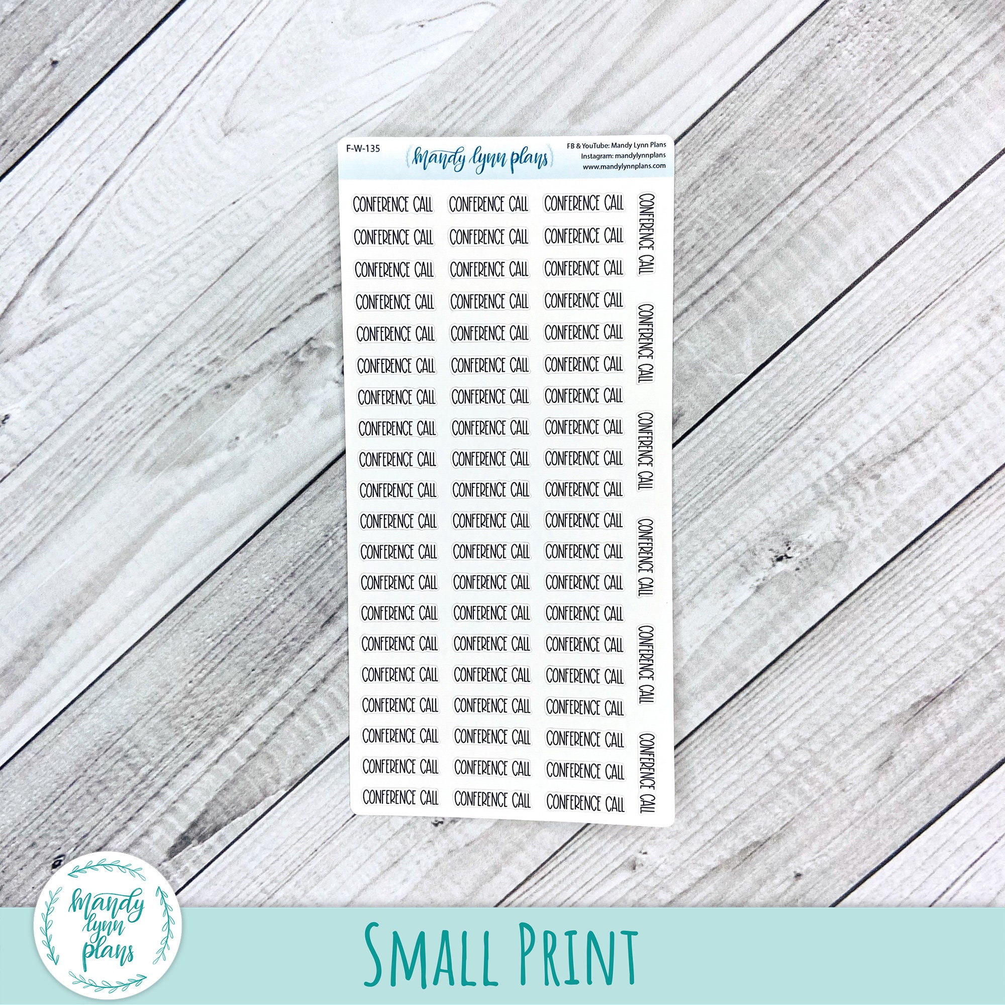 Conference Call Script Stickers Removable White Matte or | Etsy