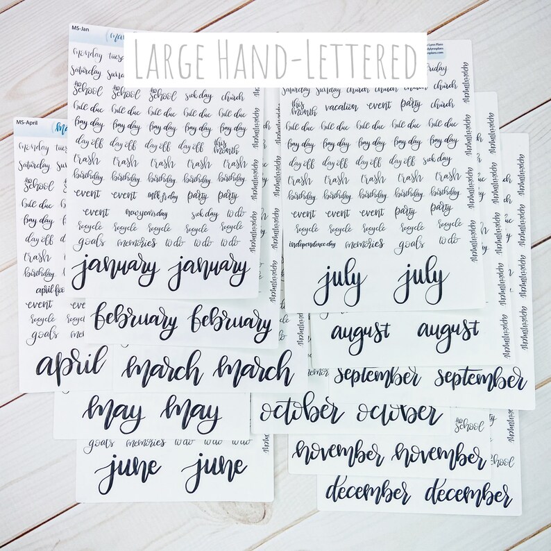 MEGA Bundle-Monthly Scripts Hobonichi Cousin Weeks and A6 | Etsy