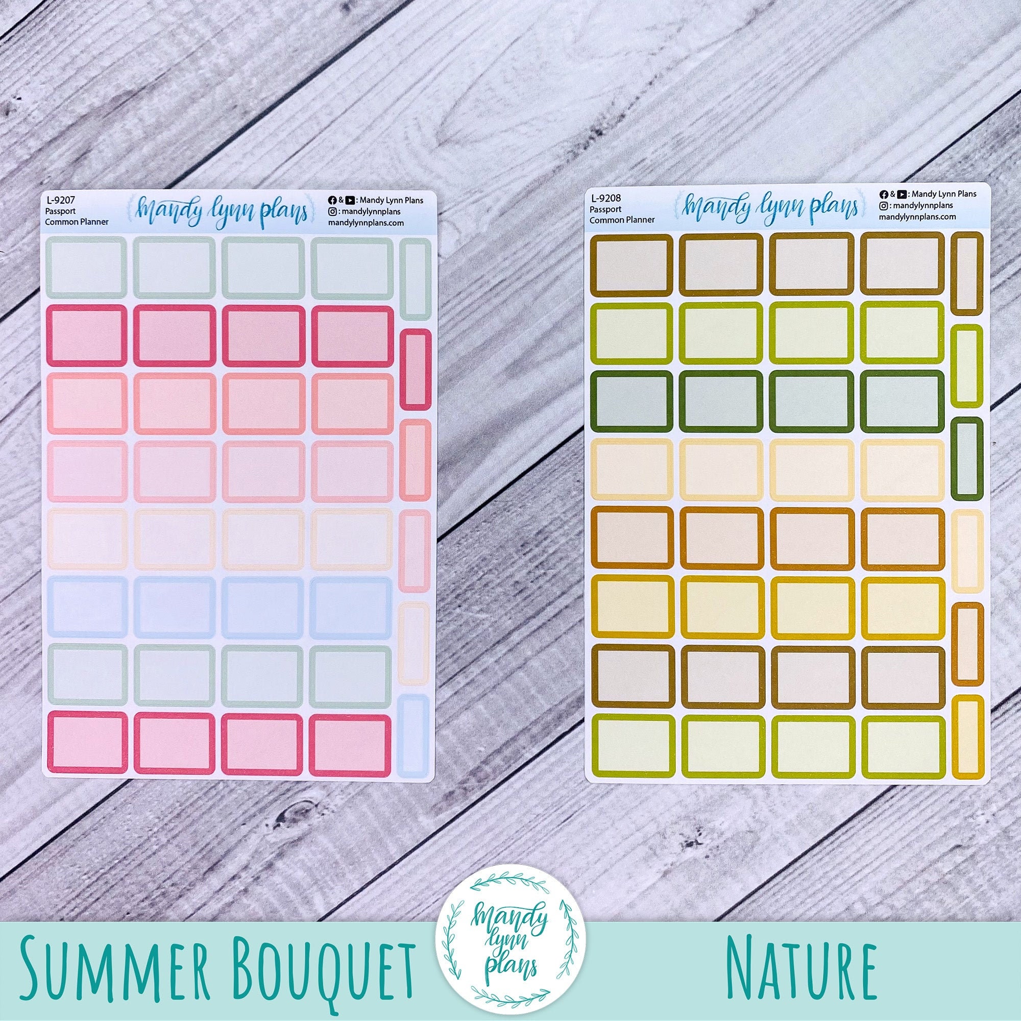 Passport Common Planner || Large Labels - Etsy