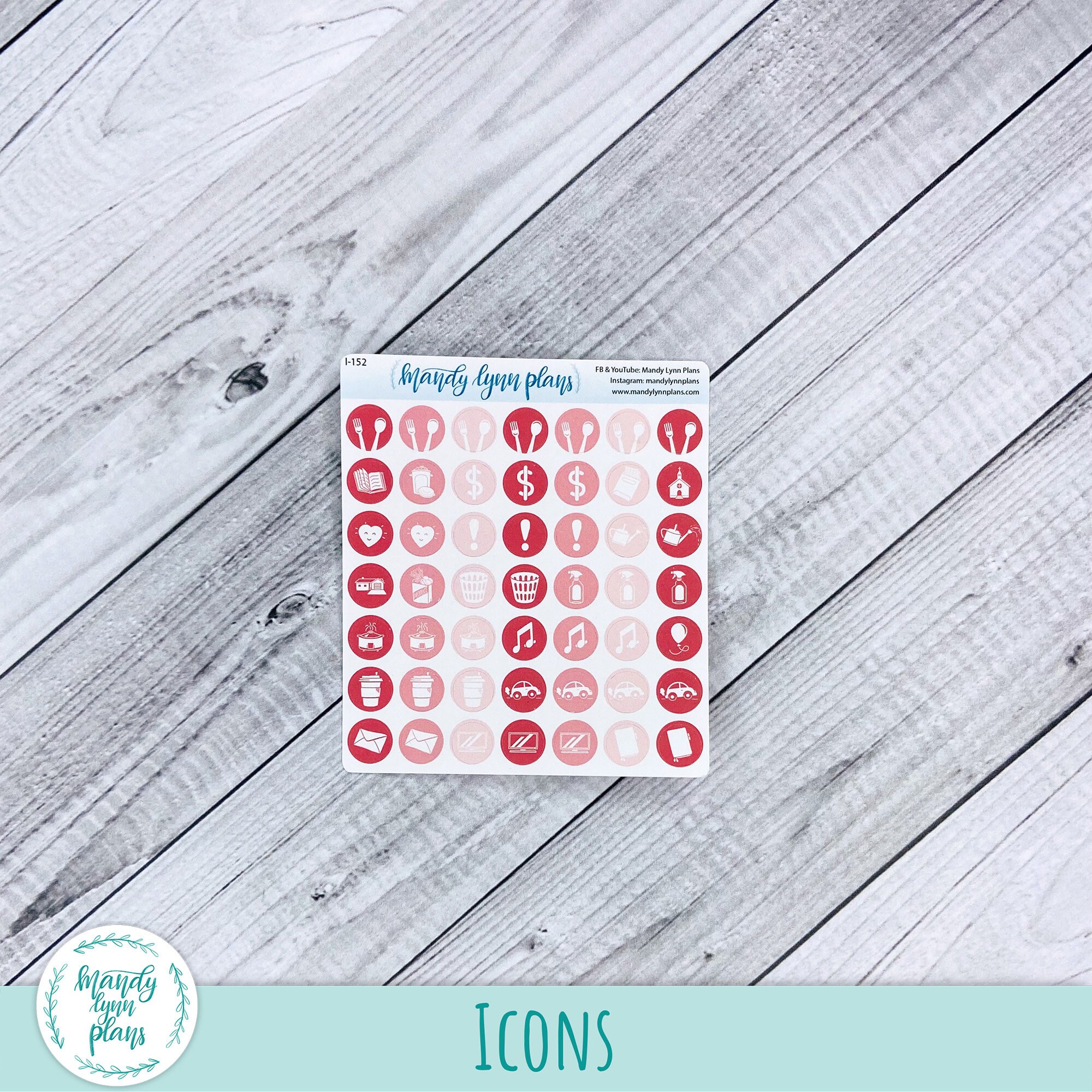 Rose Pink Add-ons Washi Full Boxes Colored Days and - Etsy