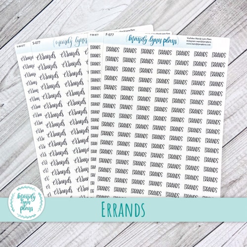 Walk Script Stickers Removable White Matte or Clear Matte - Etsy