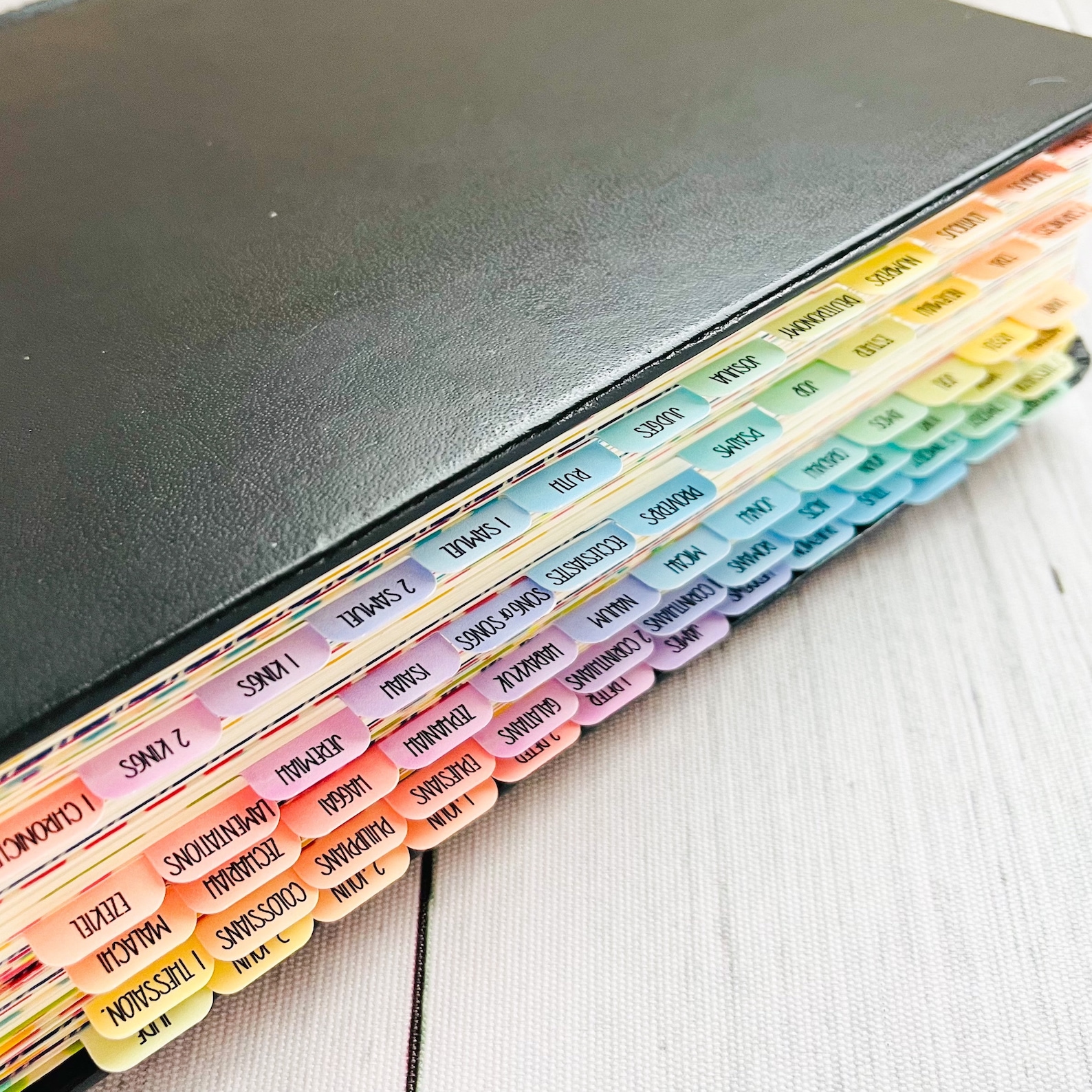 12 Color Options Watercolor Bible Tabs 66 Books and 6 - Etsy