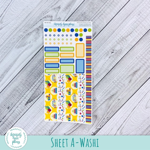 Stickers, Labels & Tags Removable White Matte Stickers Ocean Blue WK-W ...