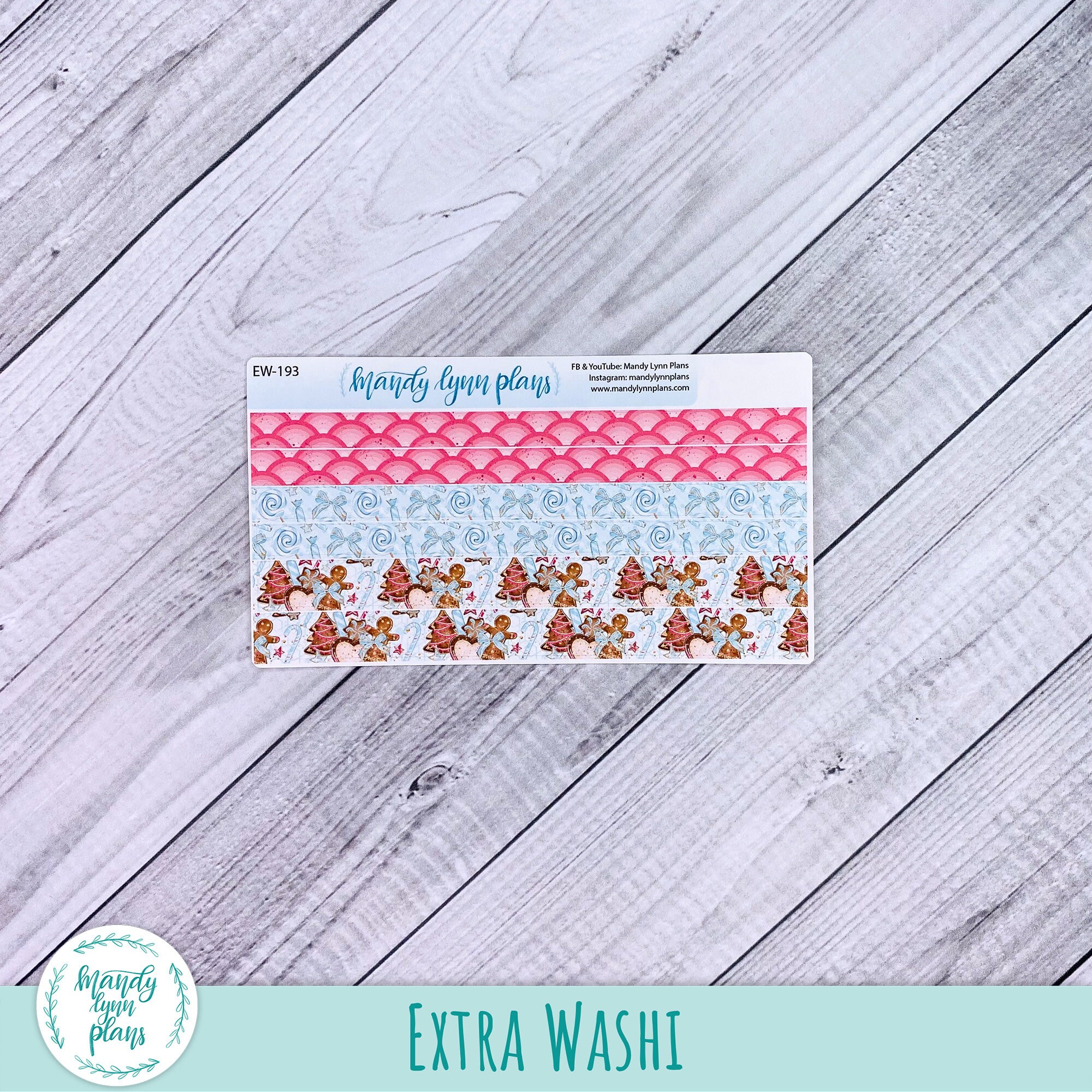 Gingerbread Add-ons Washi Clipart Deco Full Box Color - Etsy