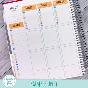 Standard Vertical Checklist || Multiple Colors || 48 Removable Matte ...