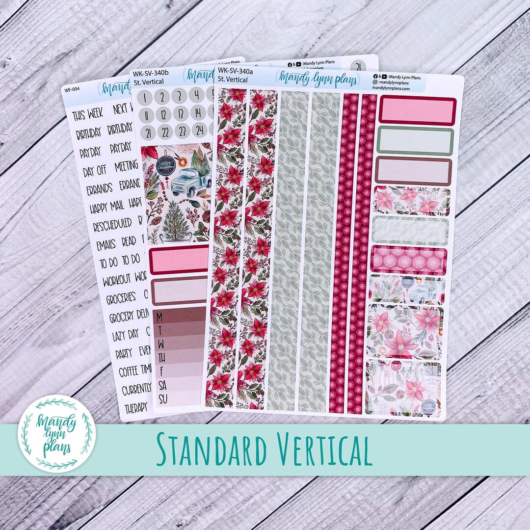 Standard Vertical Weekly Kit || Old Fashioned Christmas || WK-SV-340 - Etsy