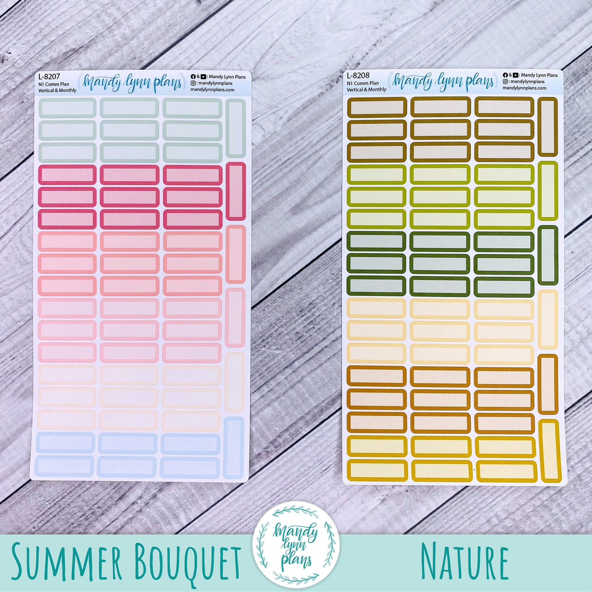 N1 Common Planner || Skinny Labels - Etsy