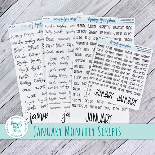 MEGA Bundle-monthly Scripts Hobonichi Cousin Weeks and A6 - Etsy