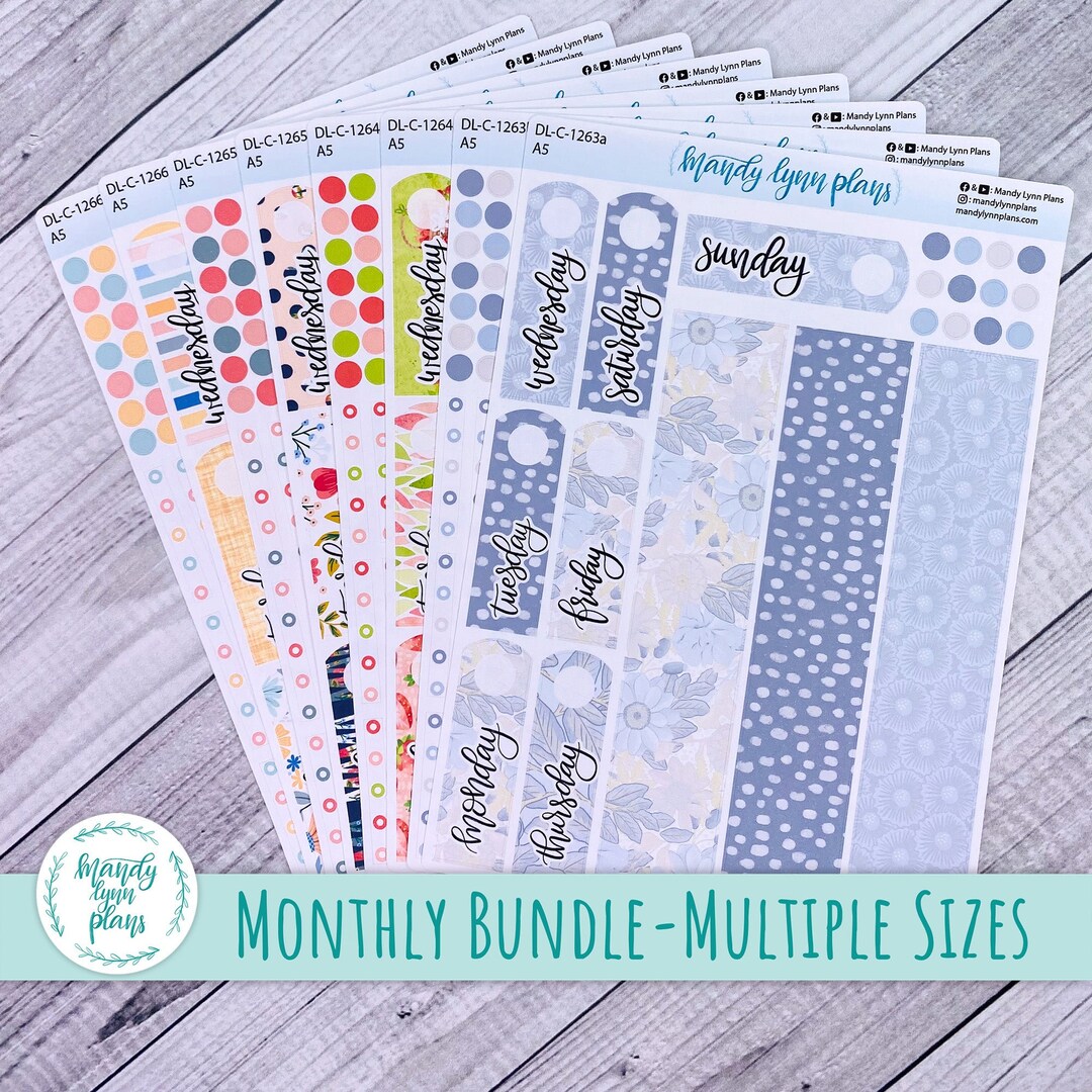 May 2024 Monthly Bundle Daily Kits - Etsy