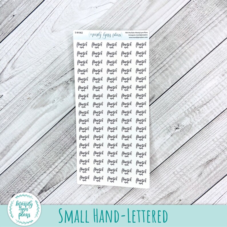 Flea and Tick Meds Script Sticker Removable White Matte or - Etsy