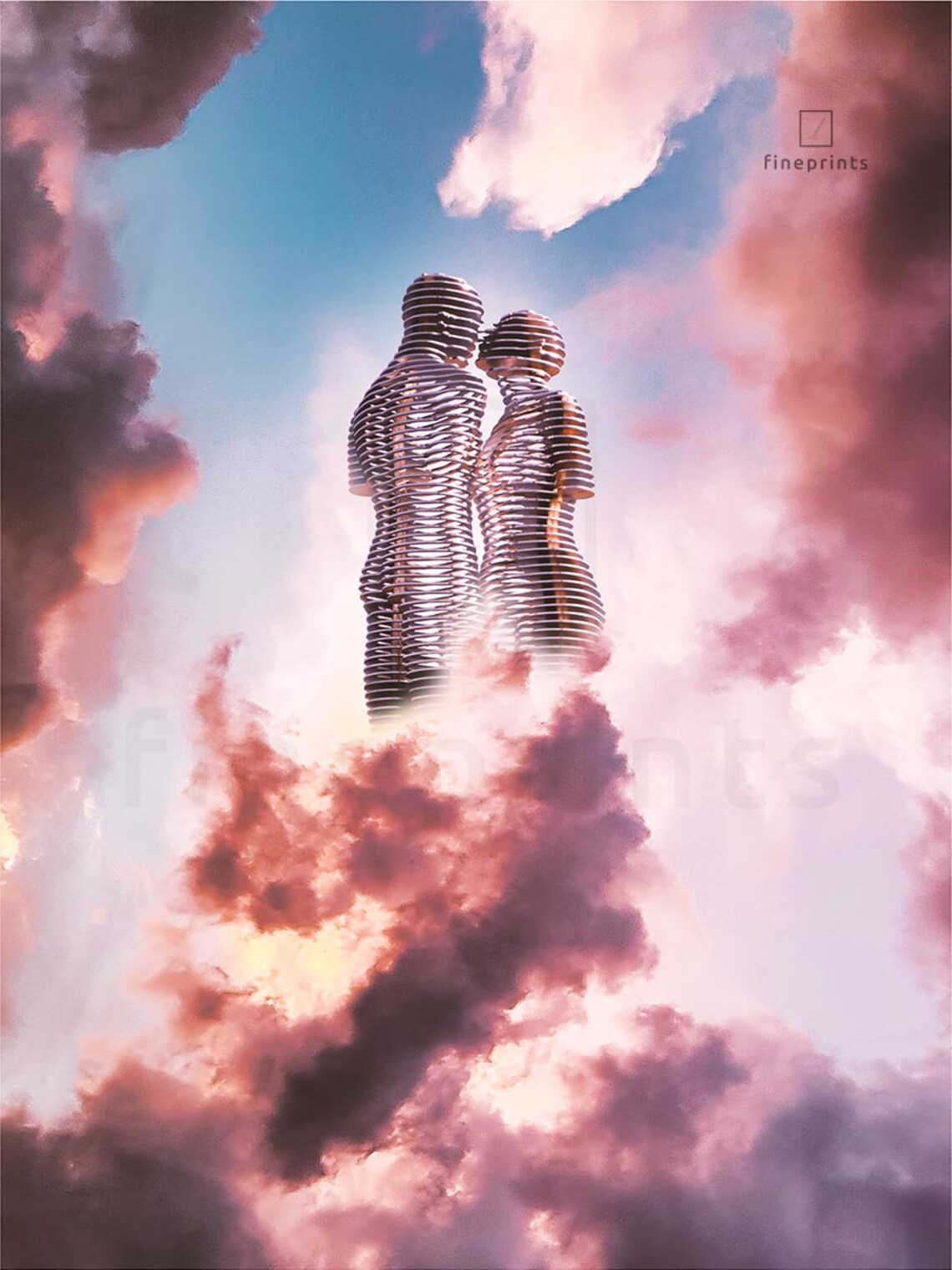 Surreal Print, Digital Collage Art, Modern Art Print, Natural Shapes ...