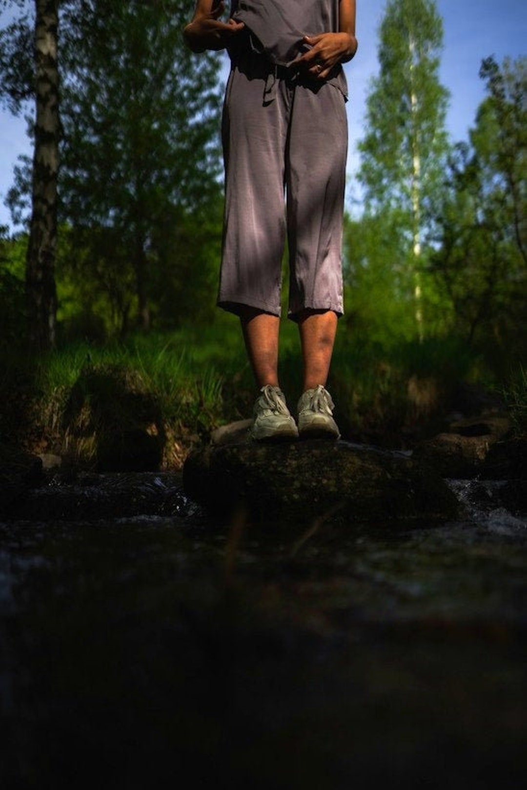 Silk Capris: High Waist Loose Fit Summer Trousers - Etsy