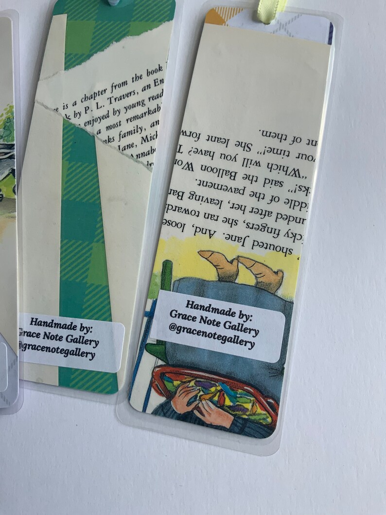 Mary Poppins Storybook Bookmarks Set of 4 - Etsy