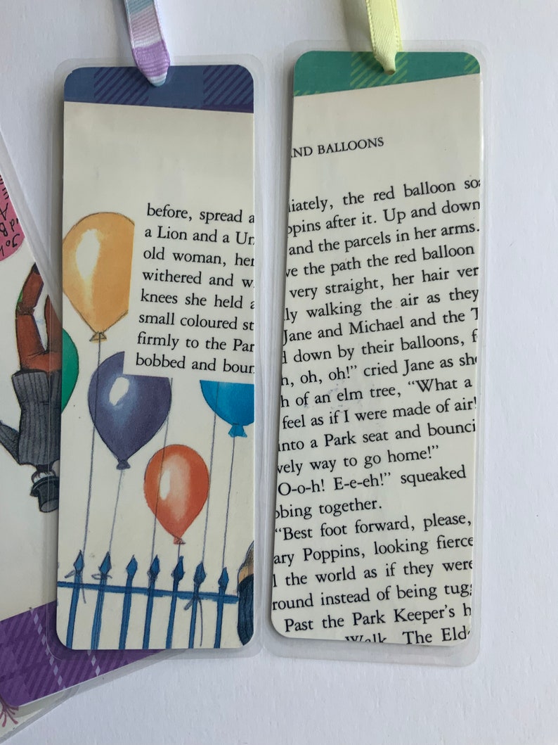 Mary Poppins Storybook Bookmarks Set of 4 - Etsy