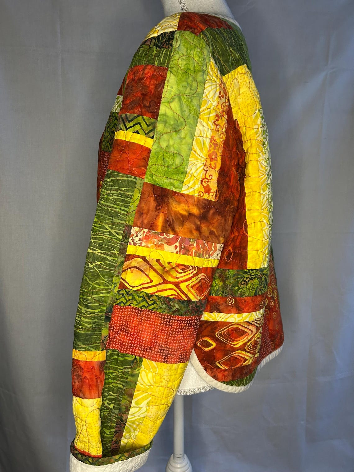 Quilted Jacket Handmade - up Cycled Handmade Quilt- Women’s Size Medium ...
