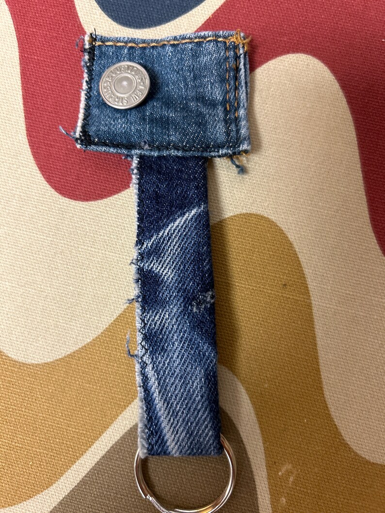 Key Chain Upcycled Denim - Etsy