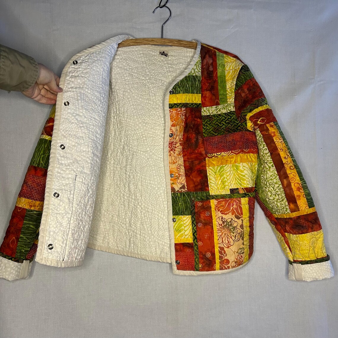 Quilted Jacket Handmade - up Cycled Handmade Quilt- Women’s Size Medium ...