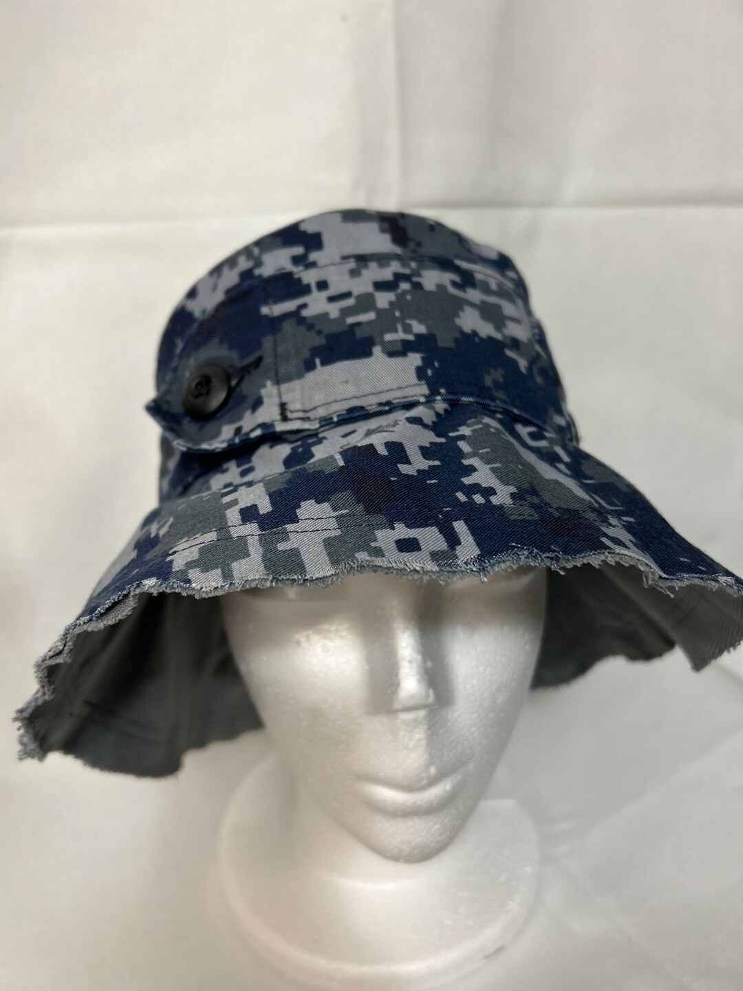Bucket Hat -up Cycled US Navy Camo -adult Small - Etsy